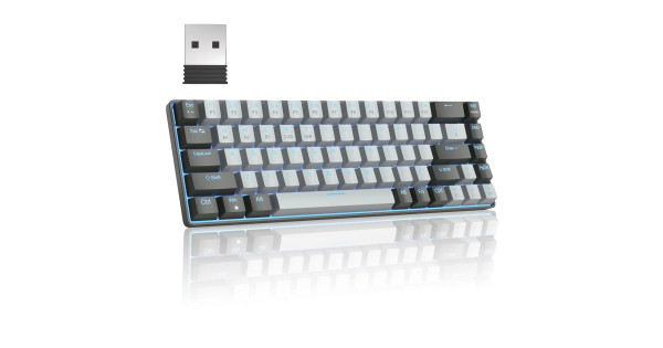 Портативная механическая игровая клавиатура со светодиодной подсветкой ...